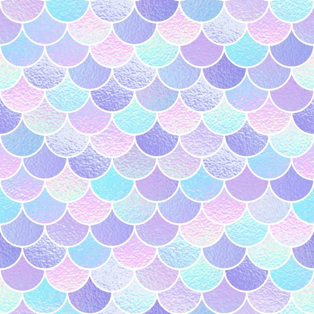 Papel de Parede Escama Sereia Tons de Pastel Sala Quarto | Shopee Brasil