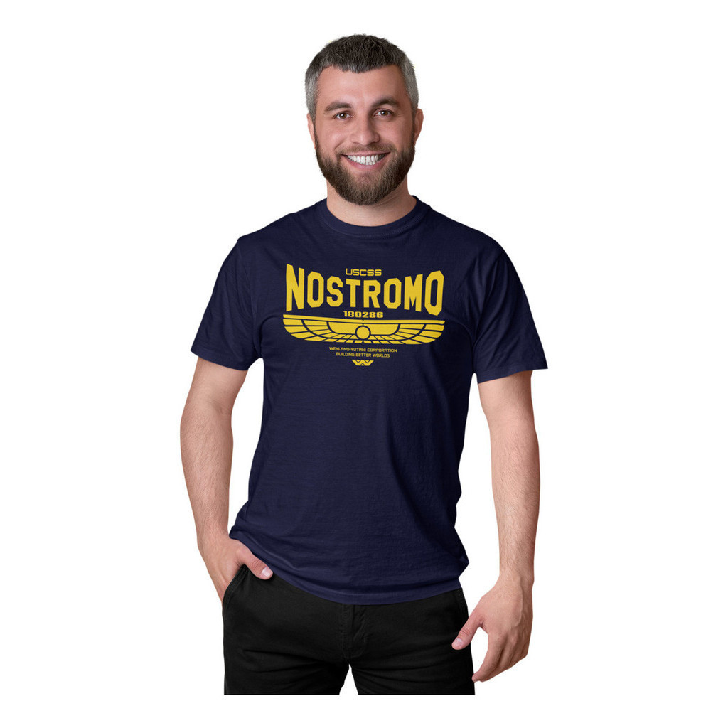Camisetas Alien Nostromo Ripley Uscss Xenomorph | Shopee Brasil