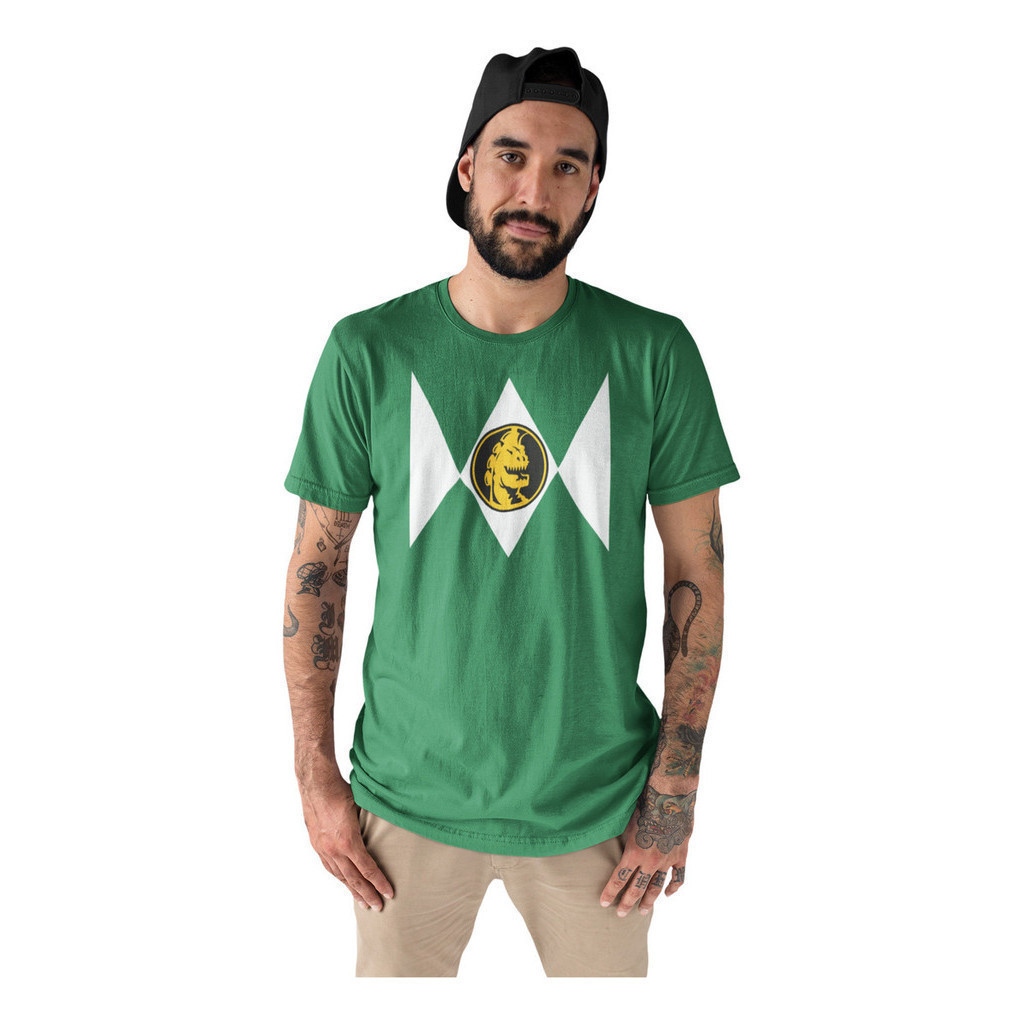 Camisetas Power Ranger Verde Tommy Dragonzord Flauta Morfar | Shopee Brasil