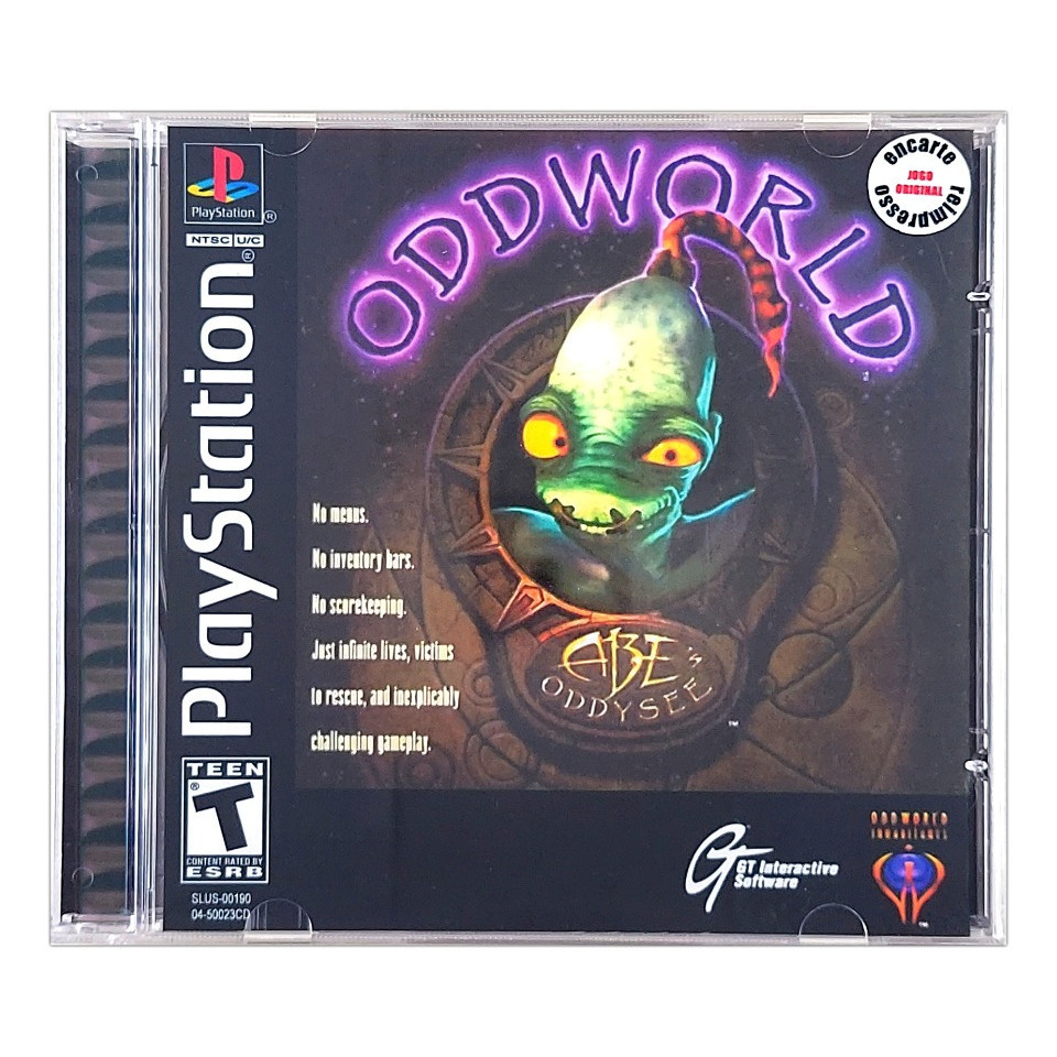 Oddworld Abes Oddysee Original Playstation 1 PS1 | Shopee Brasil