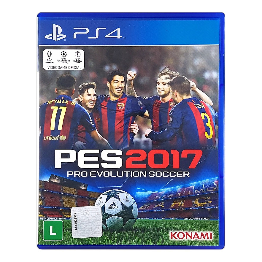 Pro Evolution Soccer PES 2017 Original Playstation 4 PS4 | Shopee Brasil