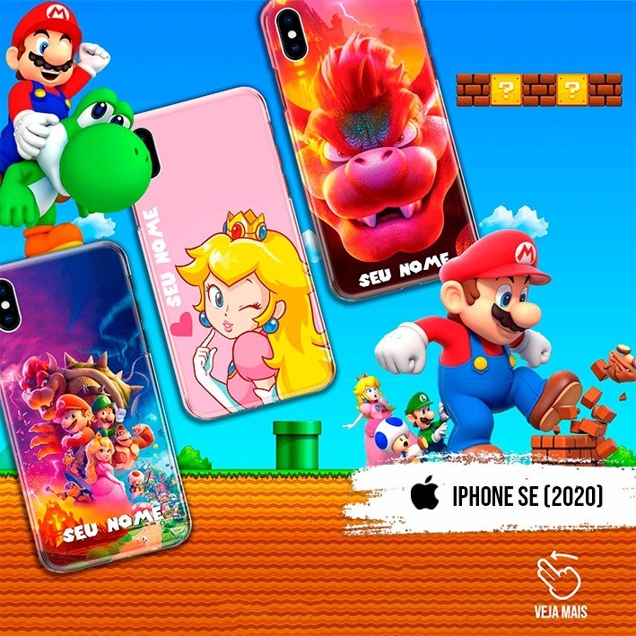 Capa Capinha - iPhone SE 2020 - Super Mario Bros | Shopee Brasil