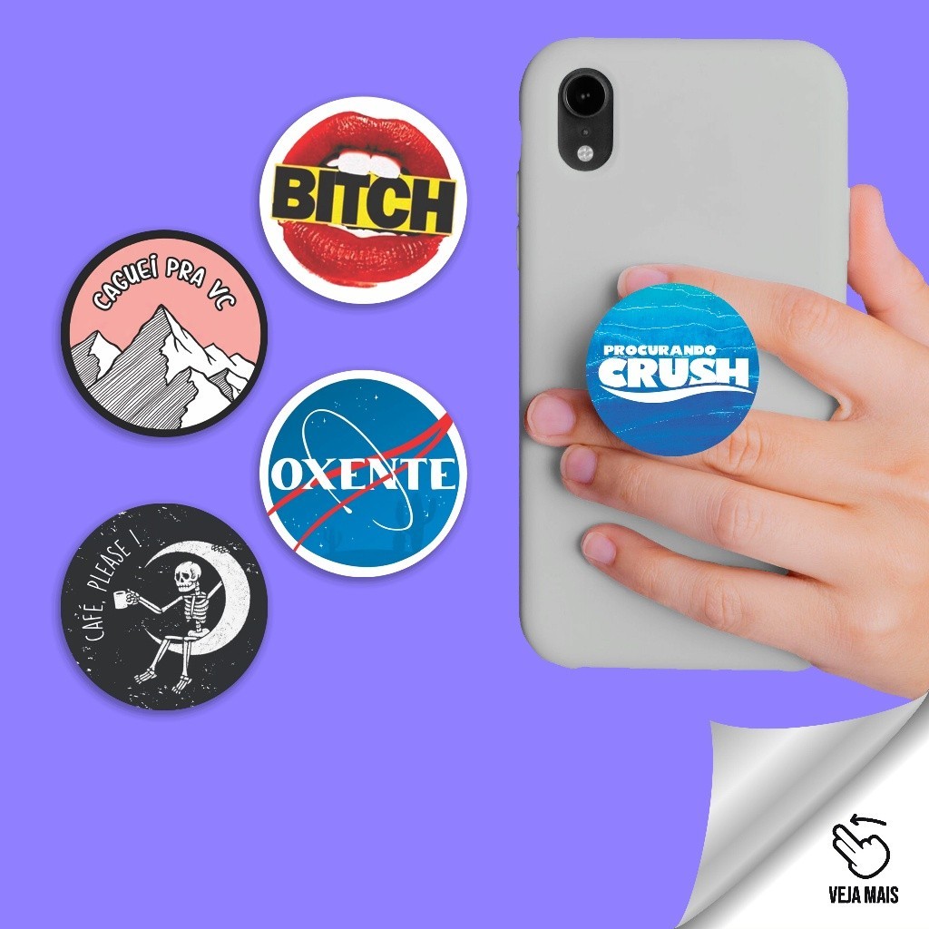 Suporte Popsocket Liso Divertidos | Shopee Brasil