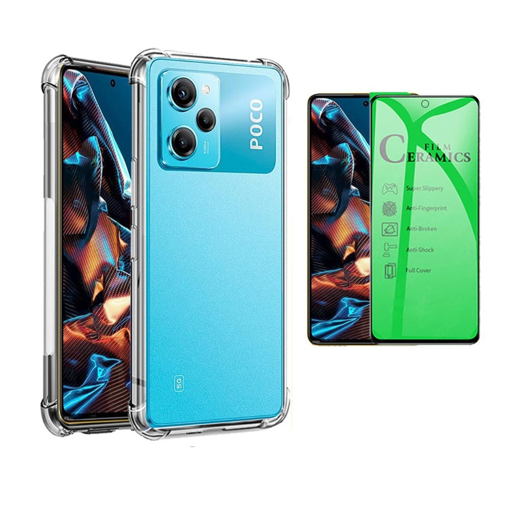 Capa Capinha Case Anti Impacto + Pelicula cerâmica Xiaomi Poco X5 PRO | Shopee Brasil