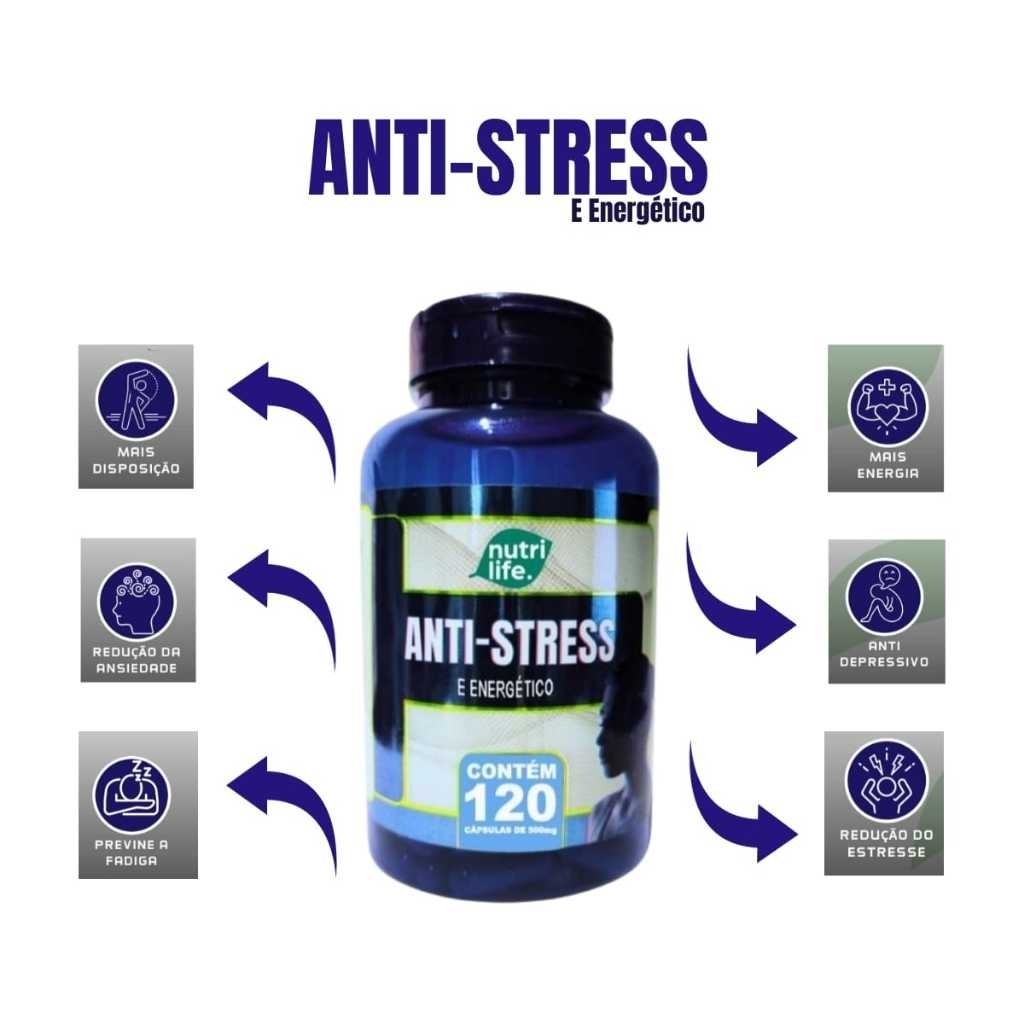 1UN Anti-Stress e Energético 120 caps 500 mg | Shopee Brasil