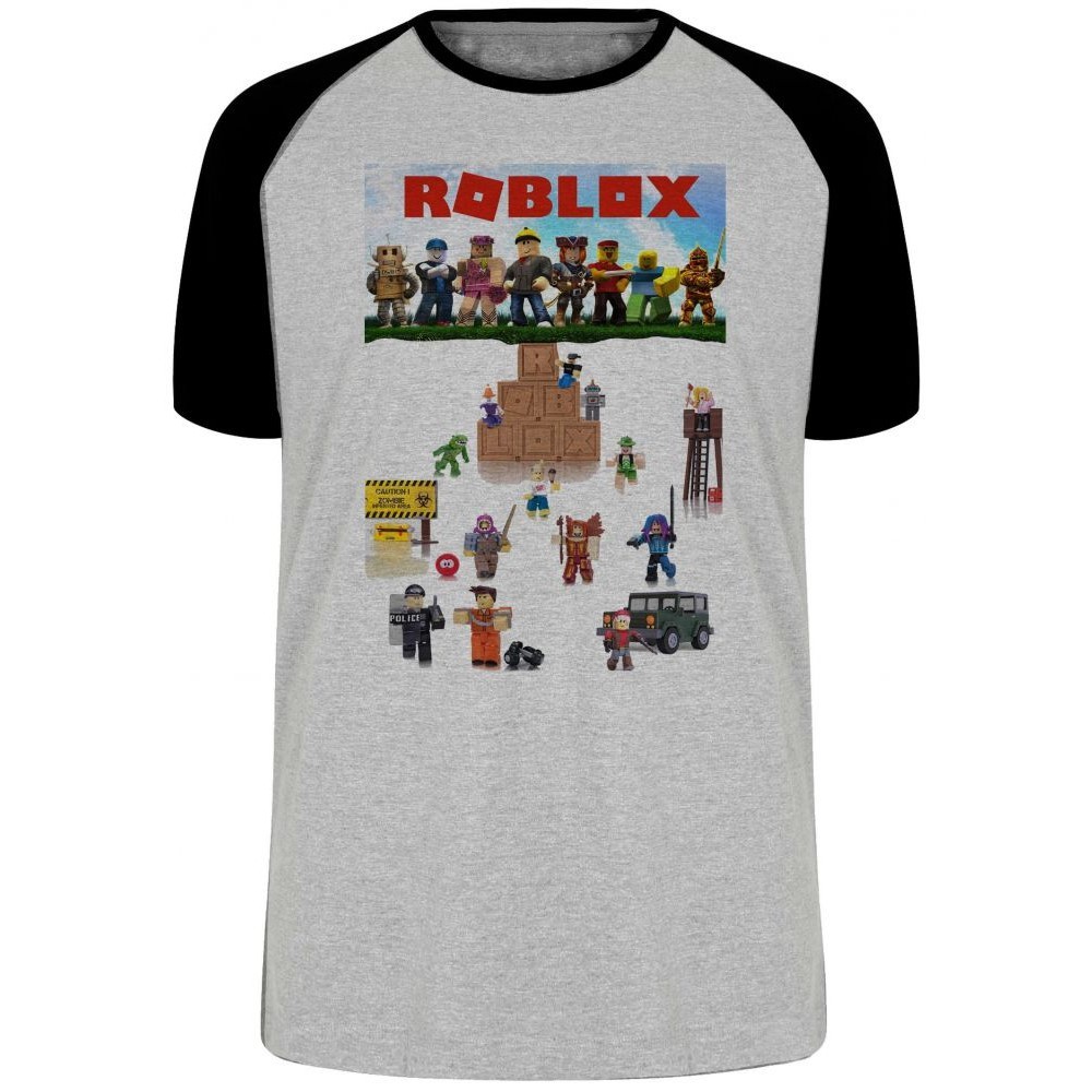 Camiseta Roblox Personagens Blusa Plus Size extra grande adulto ou ...