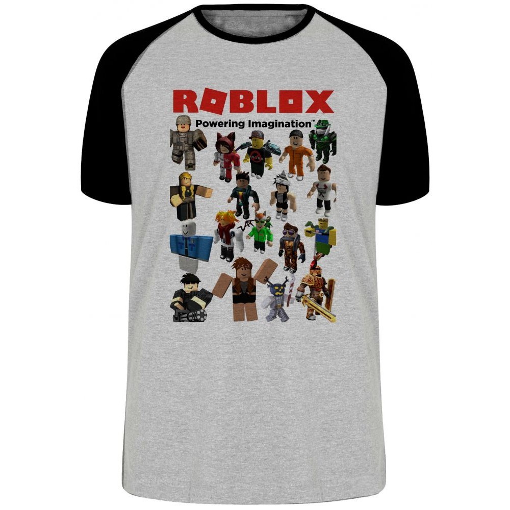 Camiseta Roblox Skins Blusa Plus Size extra grande adulto ou infantil ...