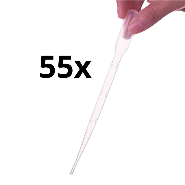 Pipeta Plástica 55 110 unid Graduada 3 ml Não Estéril Conta Gotas Pasteur | Shopee Brasil