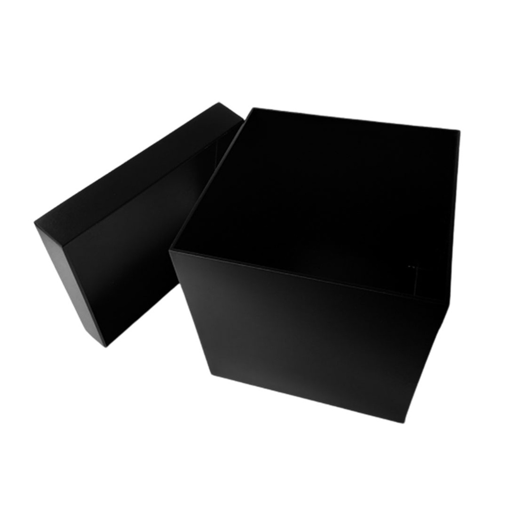Caixa mdf 3mm pintado de preto Medida caixa 20x20x20 | Shopee Brasil