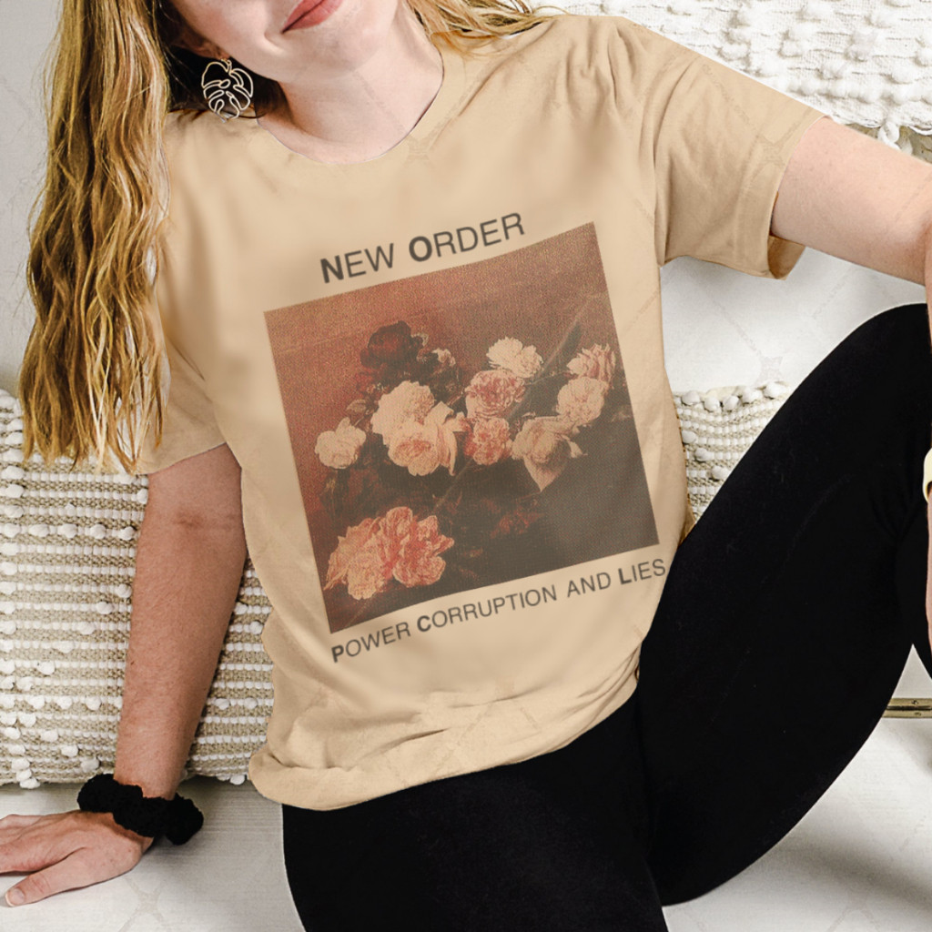Camiseta VINTAGE Unissex New Order Power Corruption And Lies B1162 ...