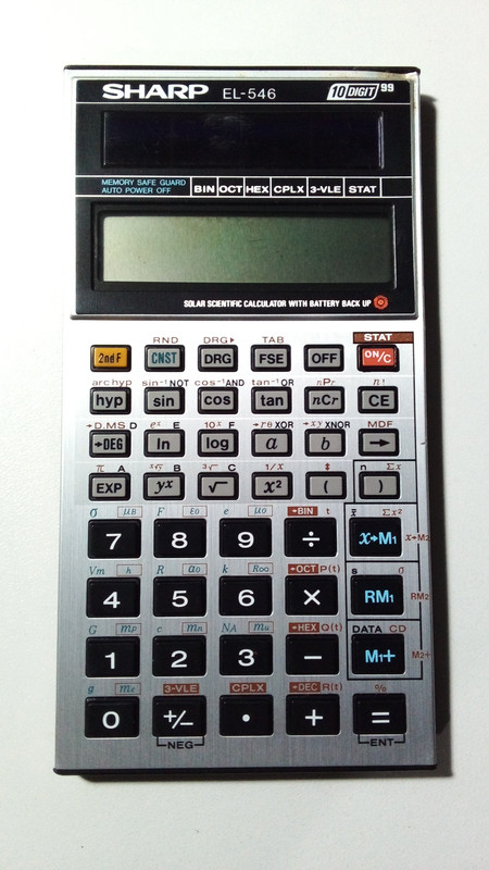 Calculadora Sharp El-546 - Com Defeito - Não Liga | Shopee Brasil