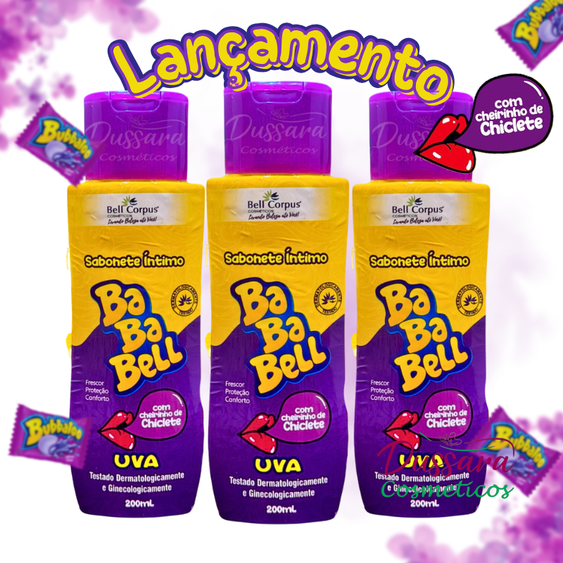 Kit 3 Sabonete Líquido Íntimo Bababell Uva Cheirinho de Babalu 200ml ...
