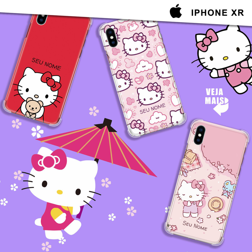 Capa Capinha - iPhone XR - Hello Kitty Personalizada | Shopee Brasil