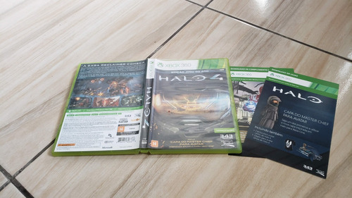 Somente A Caixa + Panfletos Do Halo 4 Do Xbox 360. Sem Jogo! | Shopee ...