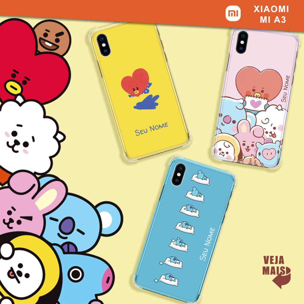 Capa Capinha - Xiaomi Mi A3 - BTS BT21 Personalizado | Shopee Brasil