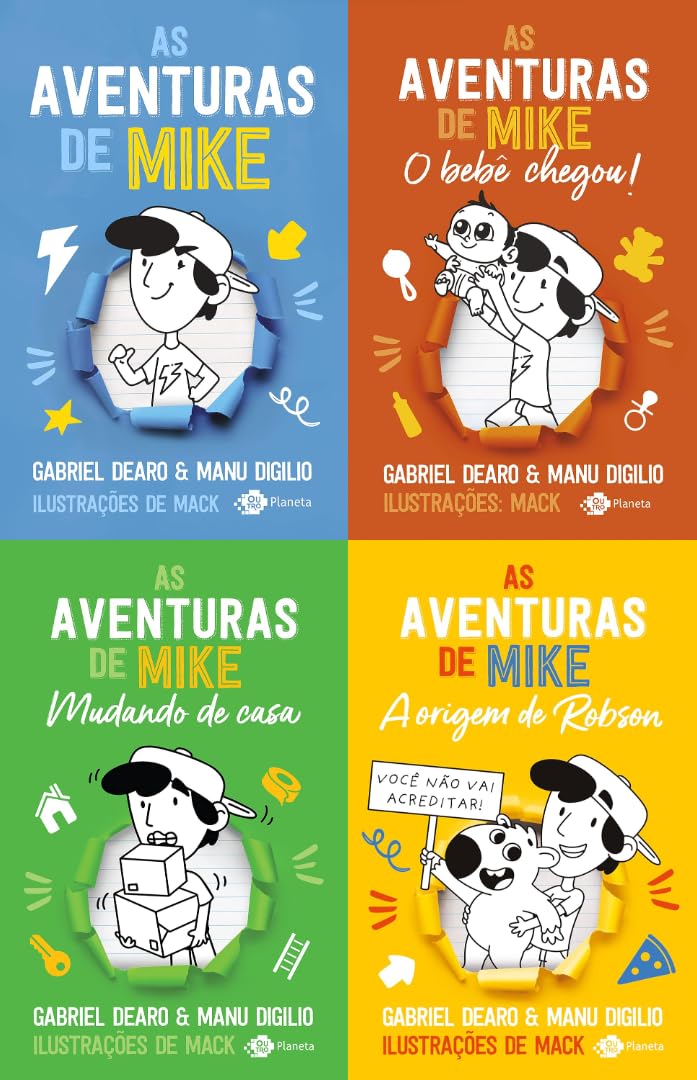 As Aventuras de Mike: Kit 4 Volumes | Shopee Brasil