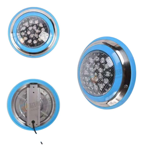 Luminaria Refletor Led De Piscina Fonte Azul 12v 24w | Shopee Brasil