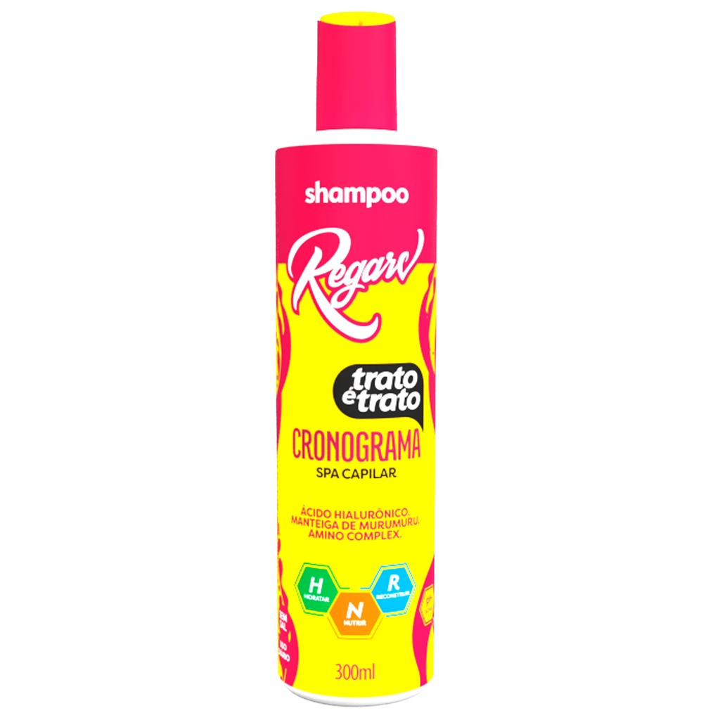 Shampoo Corpo Dourado Regarv Trato é Trato 300ml Cronograma Spa Capilar ...