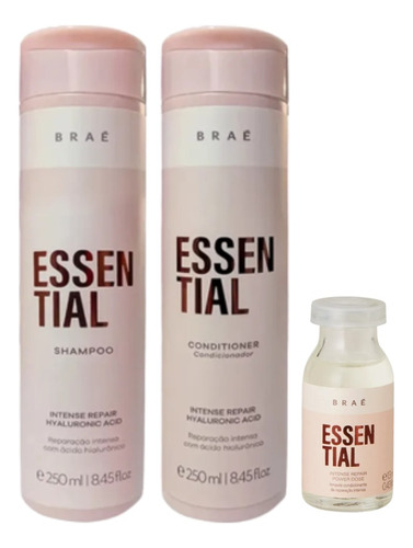 Kit Essential Shampoo Condicionador E Power Dose Essential | Shopee Brasil