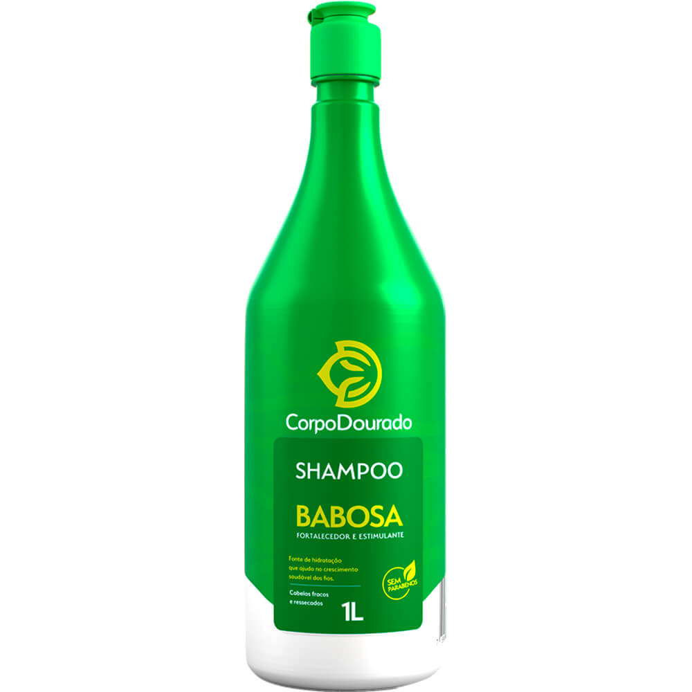 Corpo Dourado - Shampoo Babosa Fortalecedor e Estimulante 1L | Shopee ...