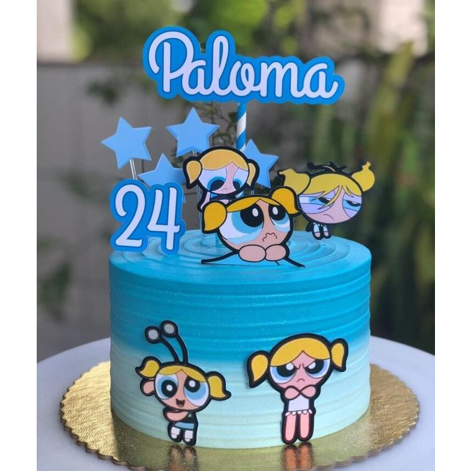 TOPO DE BOLO LINDINHA MENINAS SUPER PODEROSAS | Shopee Brasil