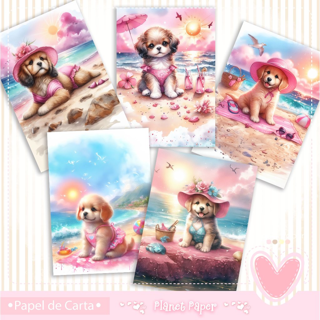 Papéis de Carta Pets (5 Modelos) | Shopee Brasil