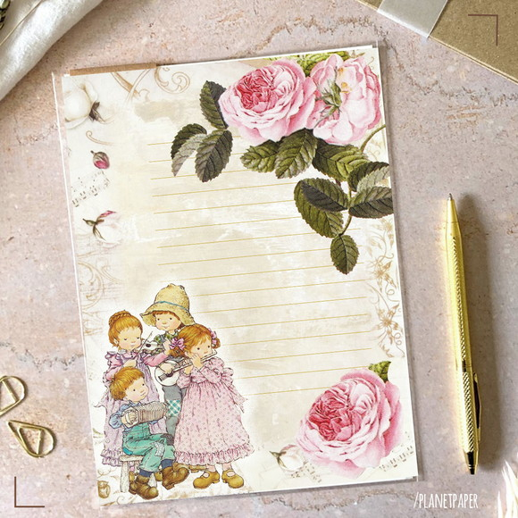 Papel de carta Sarah Kay (04 papéis) | Shopee Brasil