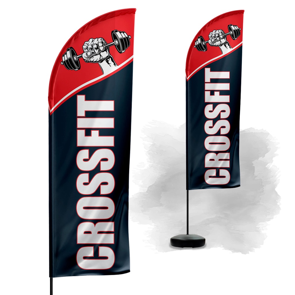 Wind Banner Crossfit Flag Dupla Face 2m Somente Bandeira | Shopee Brasil