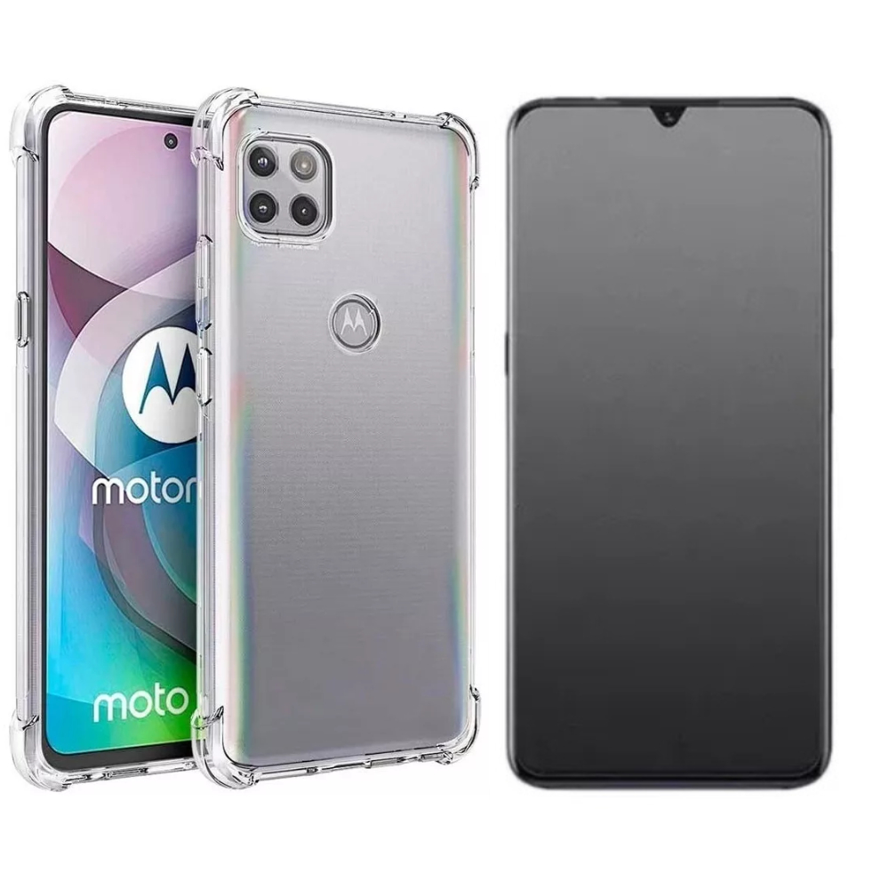 Capa Case Anti Queda Motorola Moto G5g Xt2113-3 + Pelicula Fosca ...