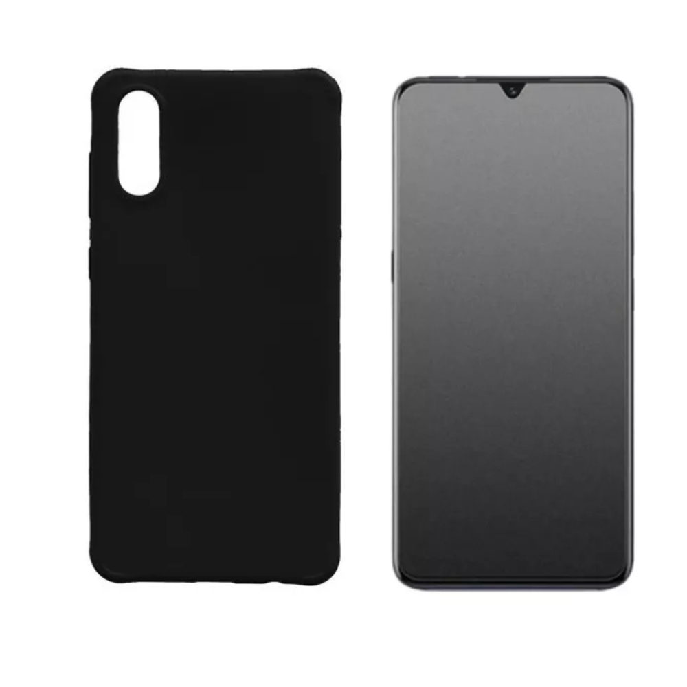 Capa Capinha Aveludada Para Samsung Galaxy A02 + Pelicula Fosca ...