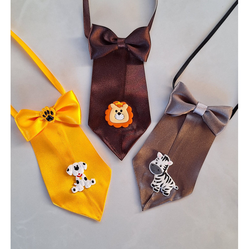 Kit com 6 Gravatinhas Pet de animais com laço gravata P, para cachorro ...