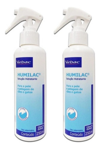 Kit 2 Solução Dermatológica Virbac Humilac Spray - 250 mL | Shopee Brasil