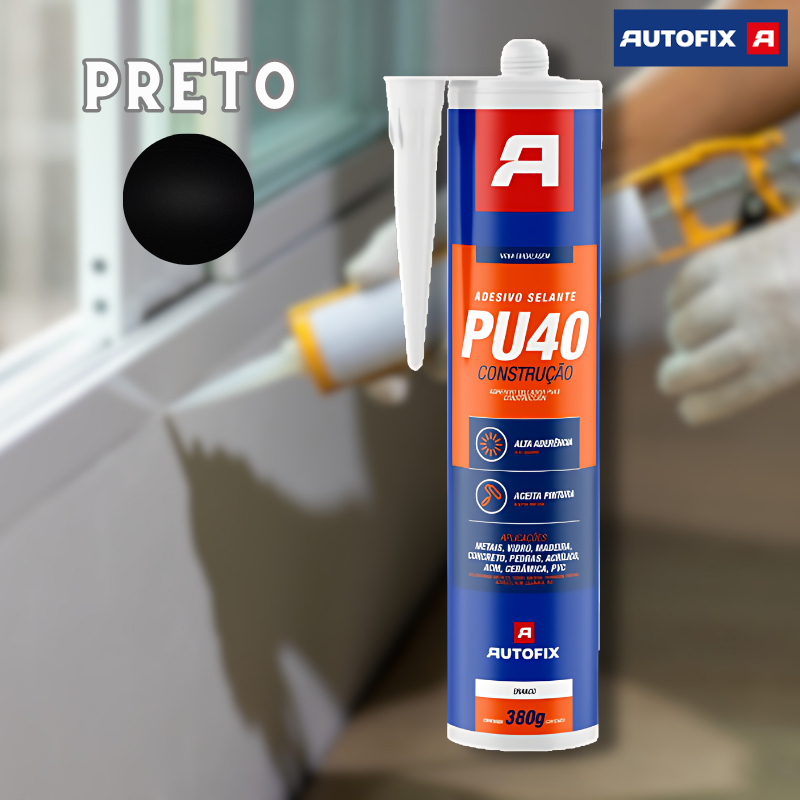 Silicone Selante Cola Pu 40 Flex Cores 380g Autofix - Pu40 / Sela ...