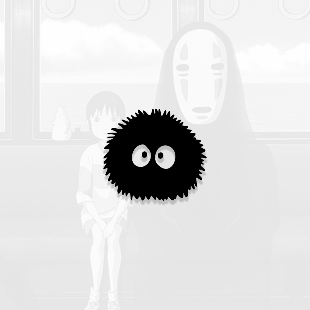 Adesivo Fuligem Studio Ghibli Smoke Gabinete Basico Anime | Shopee Brasil