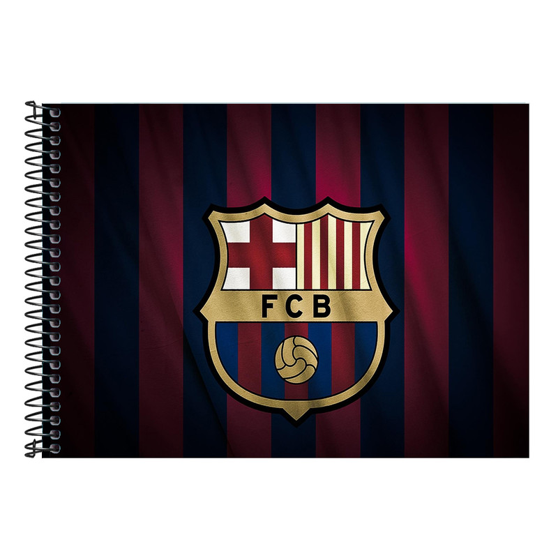 Caderno Desenho Barcelona Capa Dura 48 Folhas | Shopee Brasil