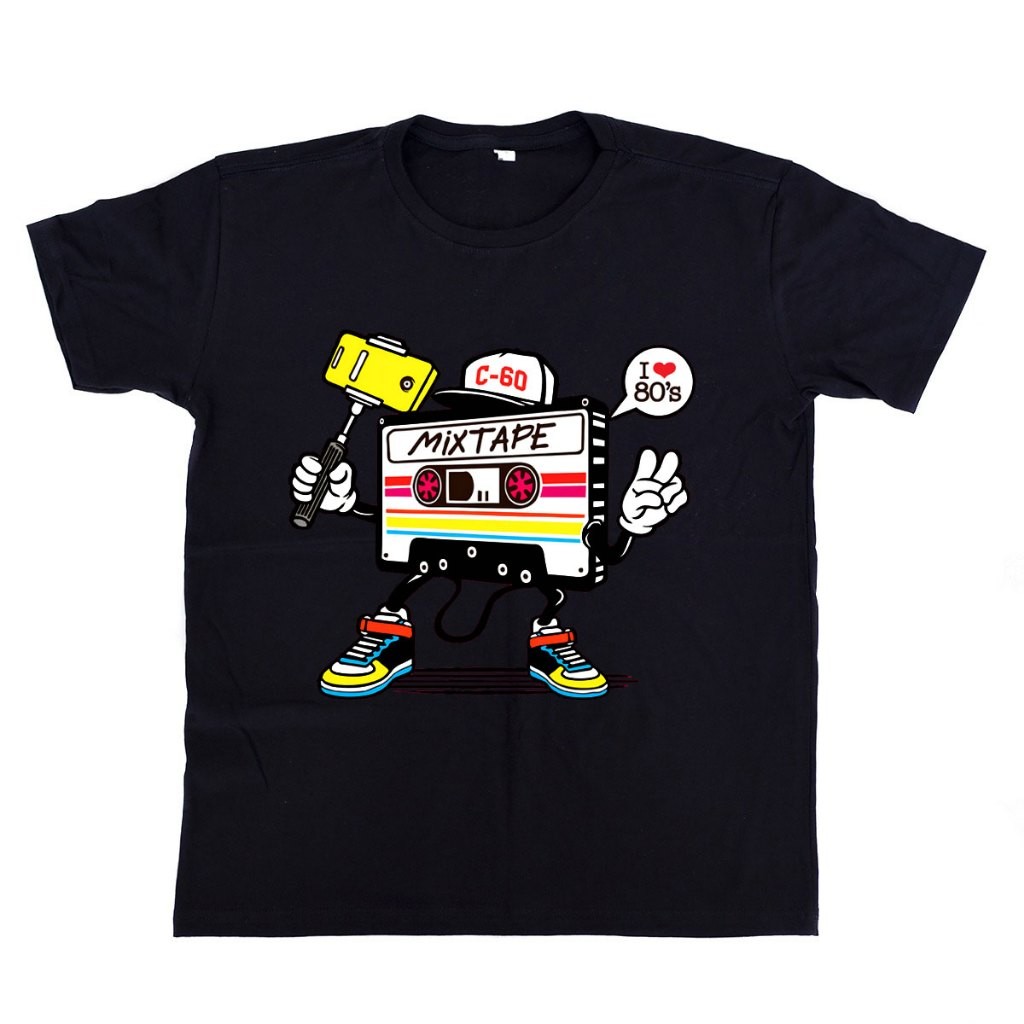 camiseta mix tape radio fita anos 80 camiseta tendencia novidade ...