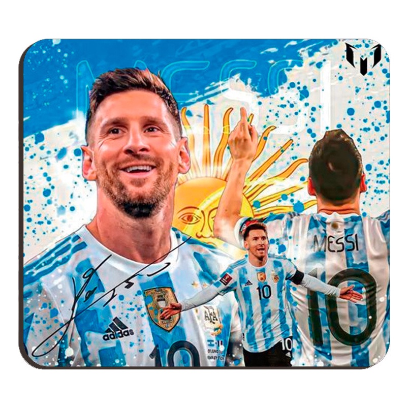Mouse Pad Messi Seleccion Argentna Campeon Nuevo 20x24 cm | Shopee Brasil