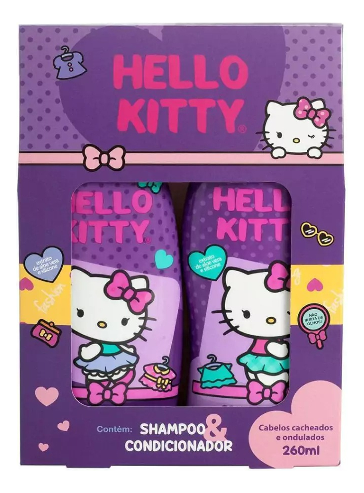 Kit Hello Kitty Shampoo + Condicionador 2x260ml | Shopee Brasil