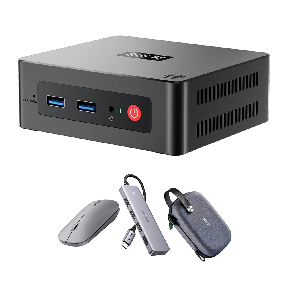 Mini Pc Beelink 128gb 8gb + Mouse Sem Fio + Case + Hub Usb-C | Shopee ...