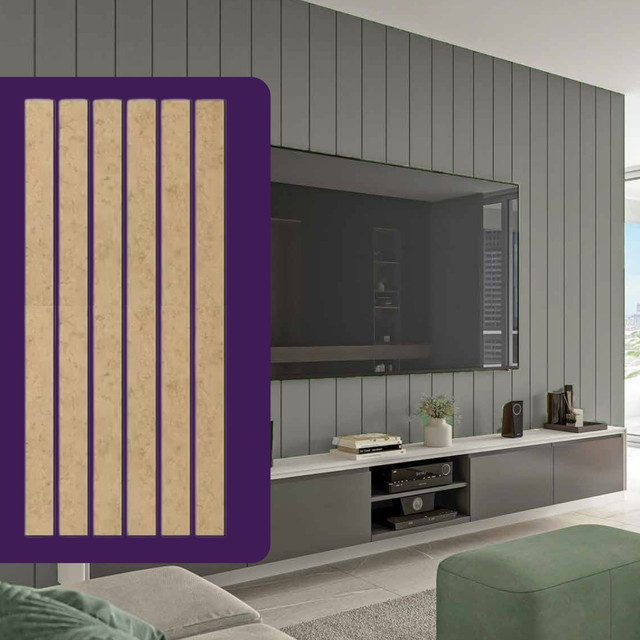 20UN Ripa Madeira Crua MDF 90x5 Ripado Painel Shiplap | Shopee Brasil