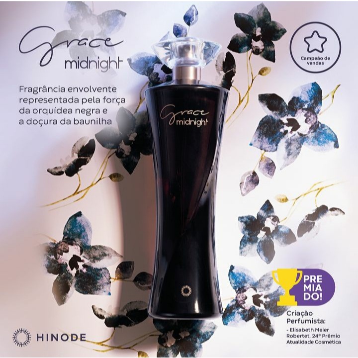Grace Midnight Hinode Deo Colônia 100ml | Shopee Brasil
