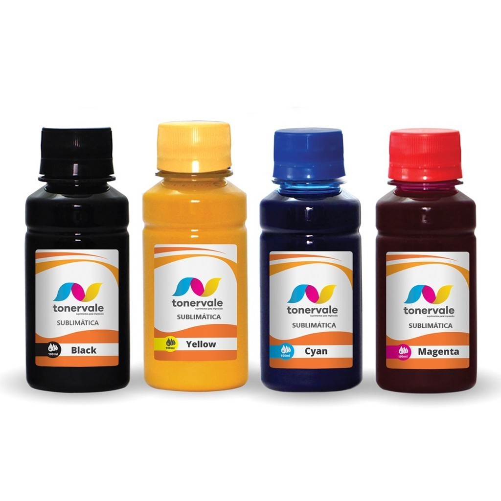 Kit 4 Tinta Sublimatica Para Epson L375 L365 L355 T664 de 100ml ...