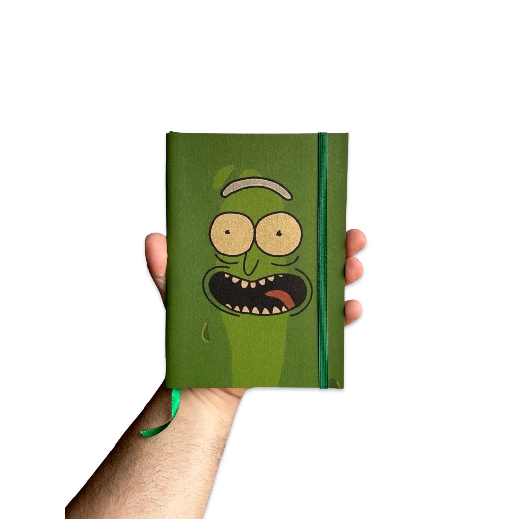 Sketchbook Caderno Rick And Morty Rick Pickle com Elástico e Marca ...