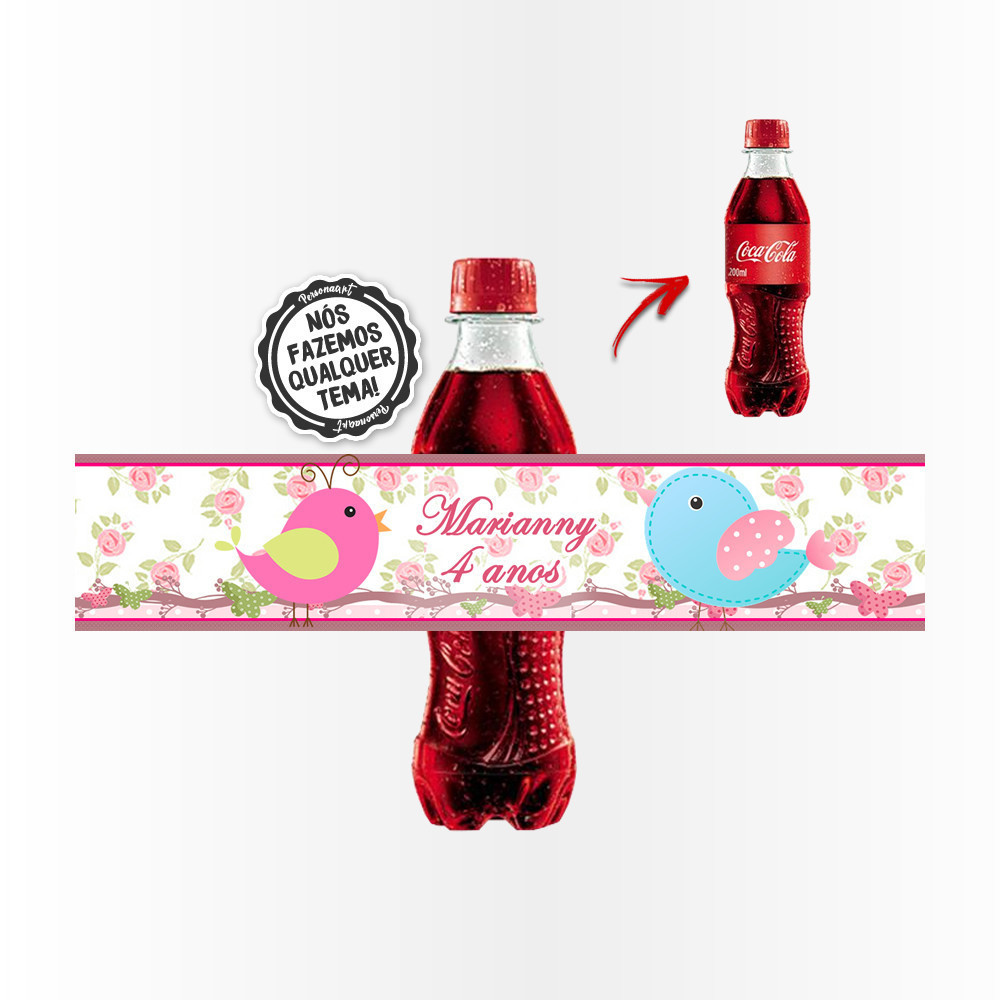 14 Rótulos Adesivos Mini Coca Cola Rotulo Adesivo Lembrancinha Jardim ...
