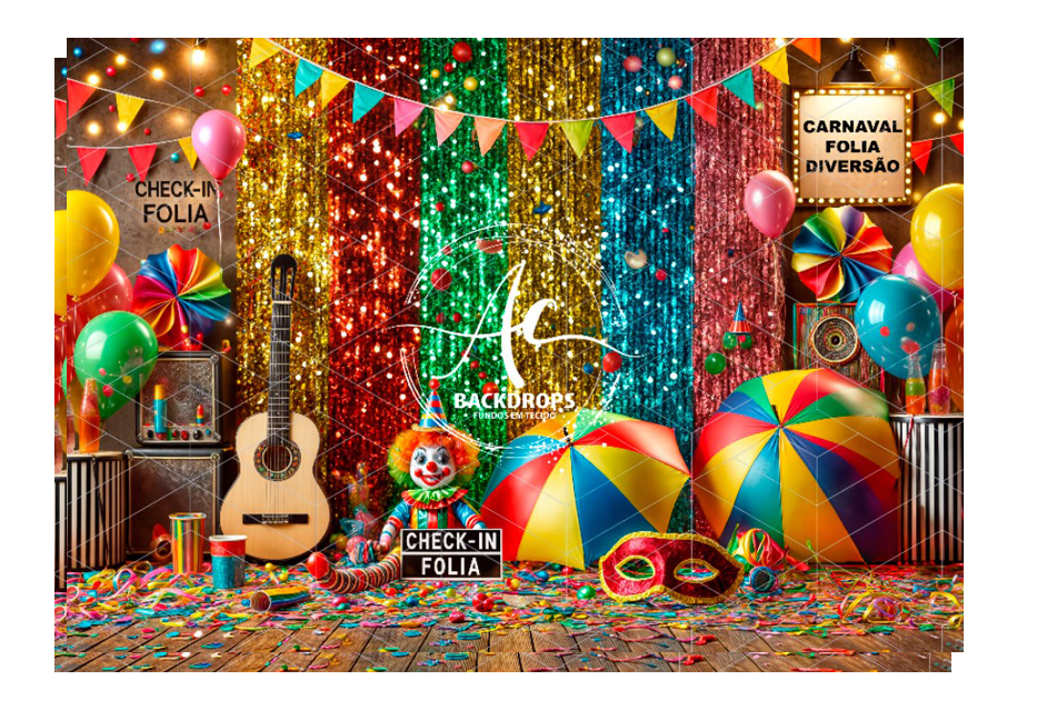 PAINEL FOTOGRAFICO CARNAVAL 3D 2025 ALINE CASTRO BACKDROPS | Shopee Brasil