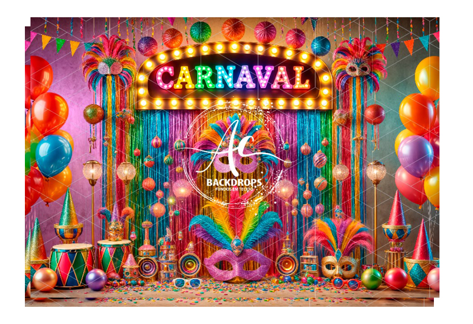 PAINEL FOTOGRAFICO CARNAVAL 3D 2025 ALINE CASTRO BACKDROPS | Shopee Brasil