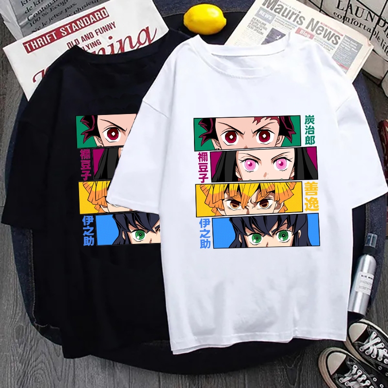 Camiseta Kimetsu no Yaiba Nezuko Tanjiro Zenitsu Inosuke Anime Demon ...