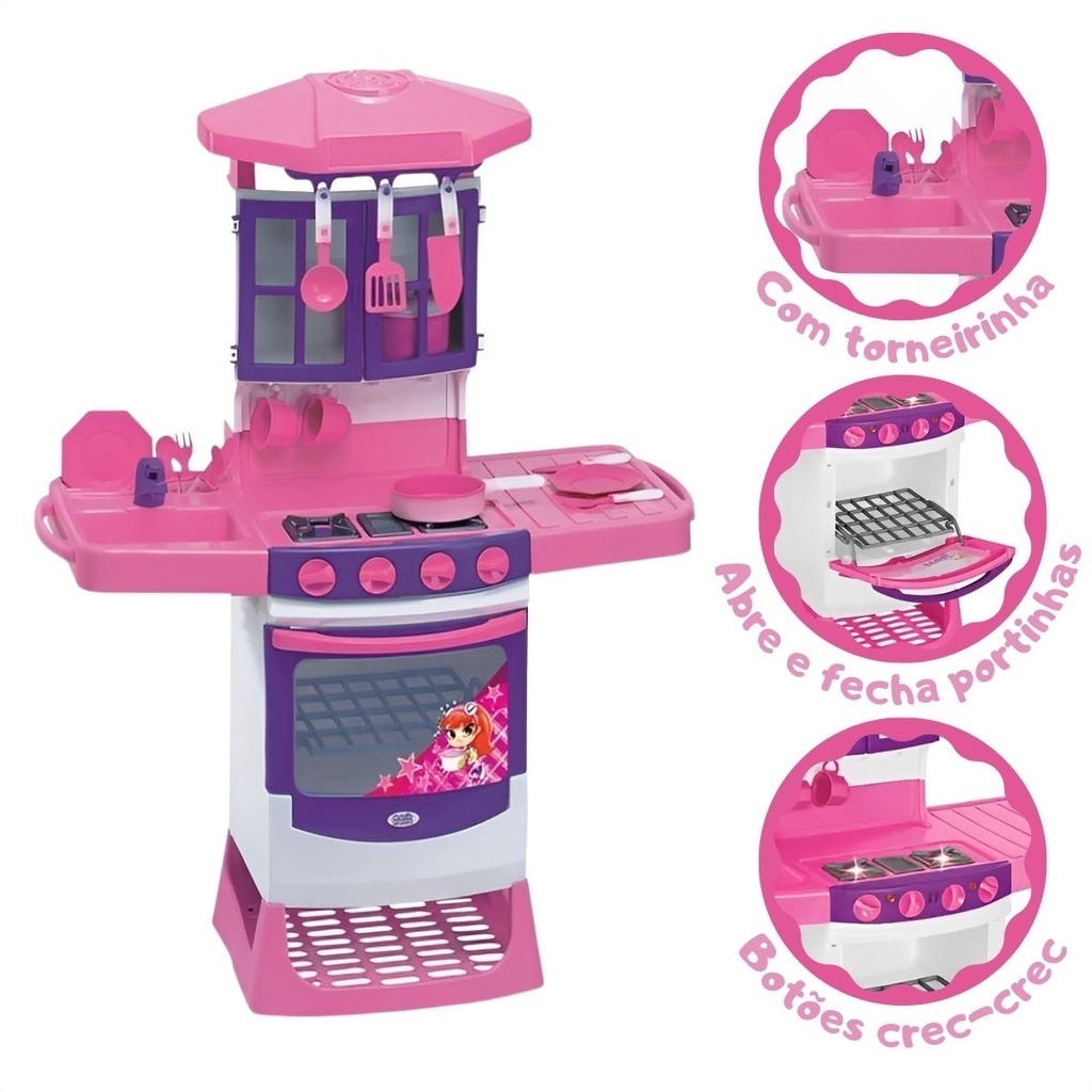 Cozinha Infantil Completa Magica - Magic Toys Brinquedos | Shopee Brasil