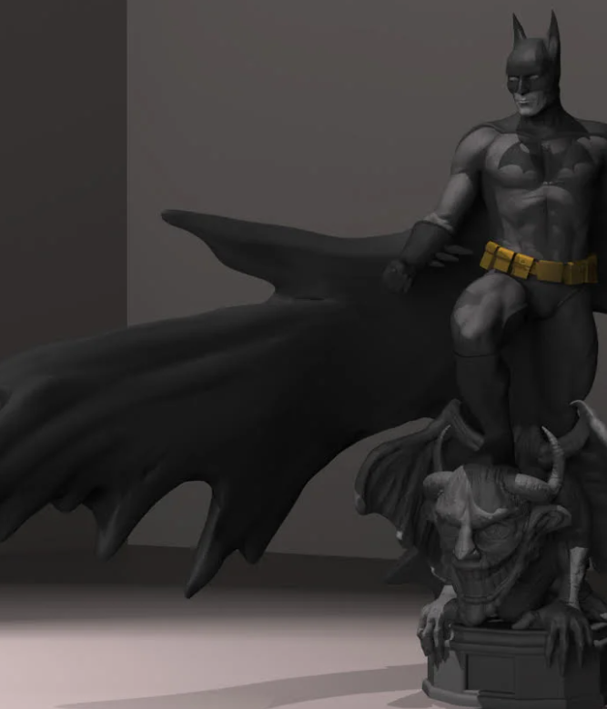 Estátua Batman Observando Gotham em Resina. | Shopee Brasil