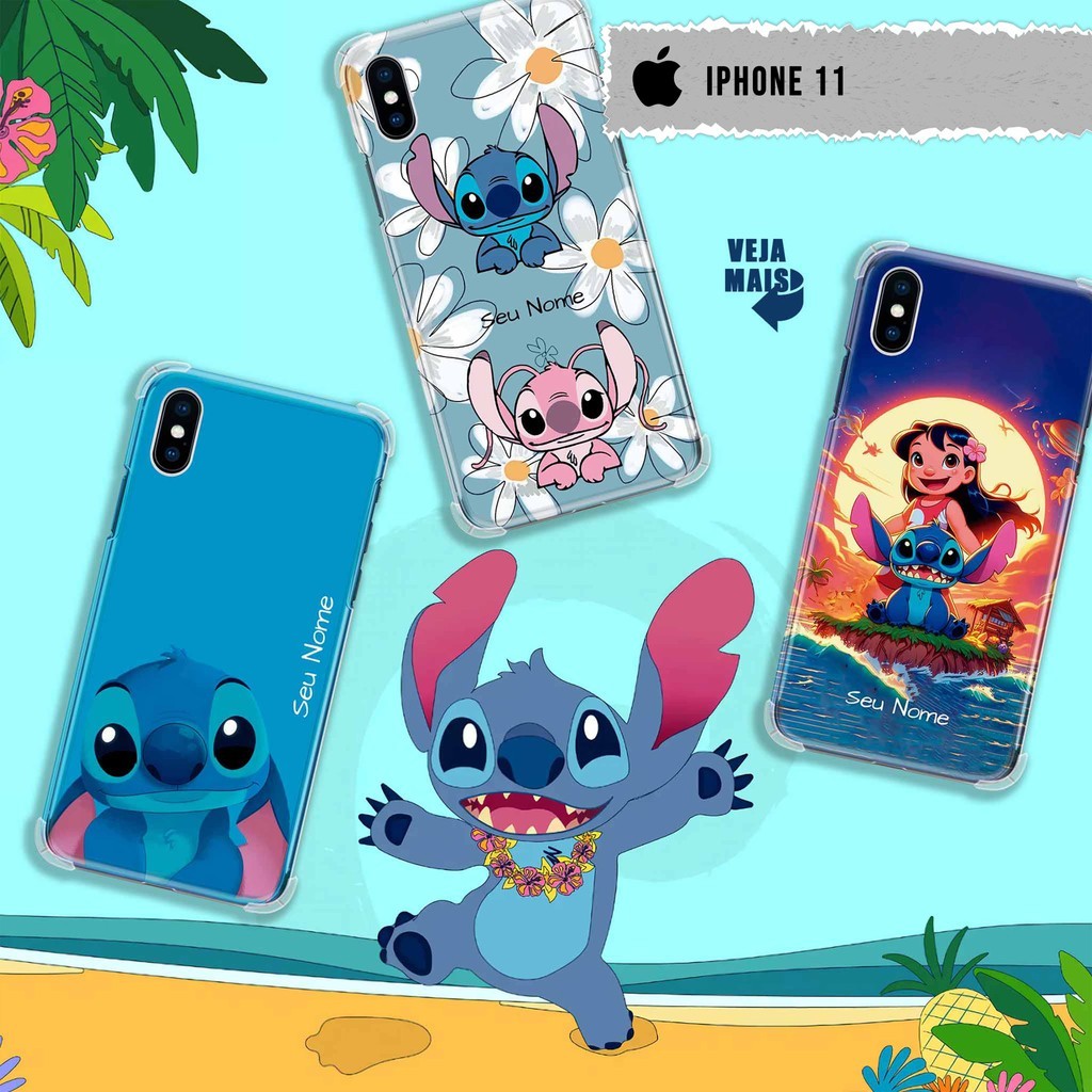 Capa Capinha - iPhone 11 - Stitch Personalizada | Shopee Brasil